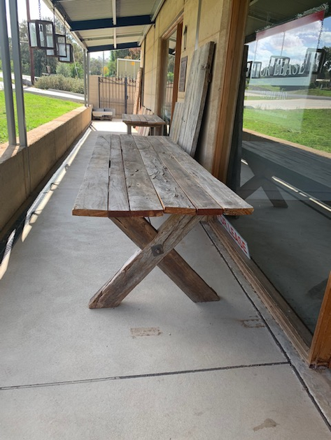 Ironbark Table with Cross-Legs – Woodstock Resources